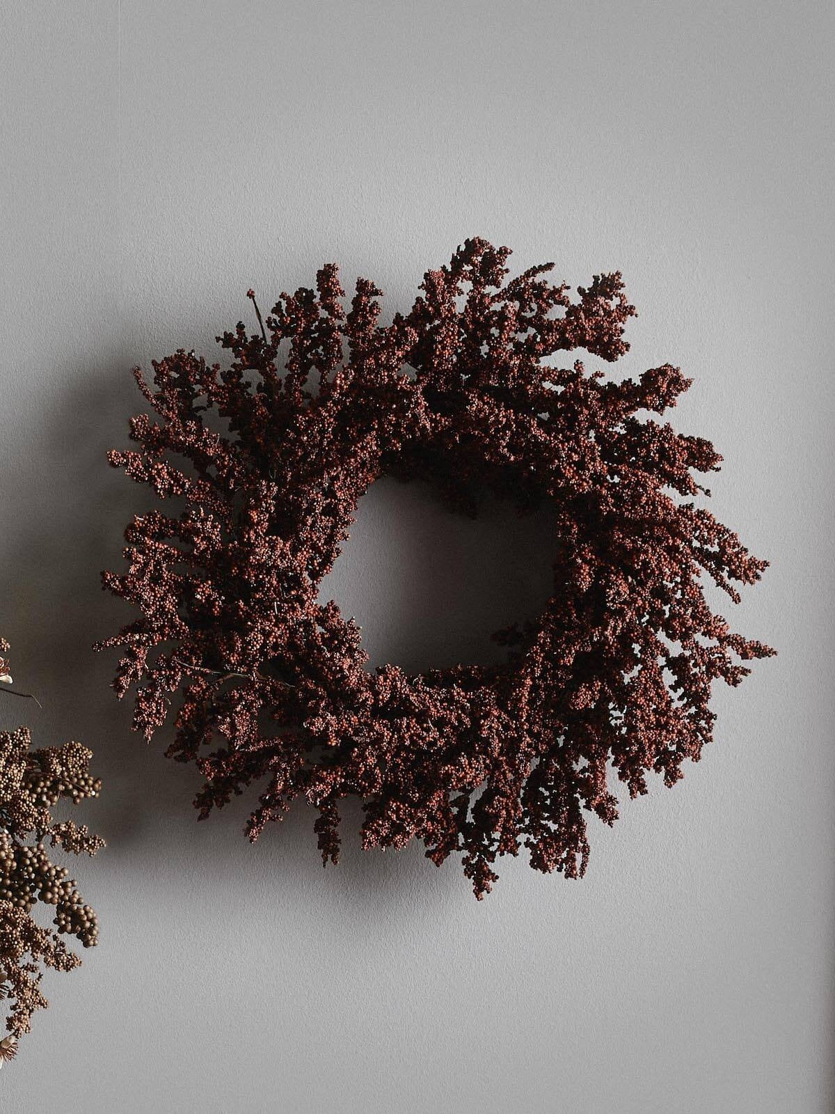 Berry Cluster Korpo Red Wreath | Faux Wreath Artificial Berry Wreath ...