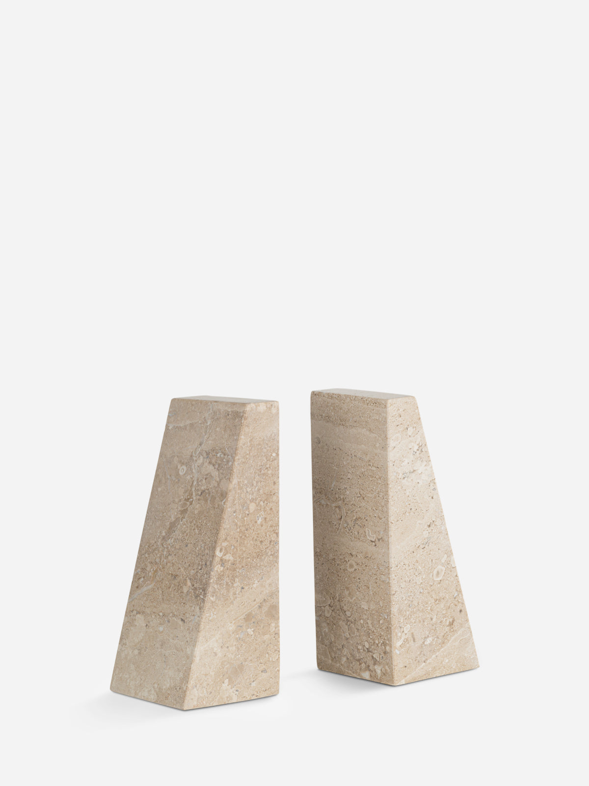 Amera Juda Marble Bookends Grey Cream | Sustainable, Handmade ...