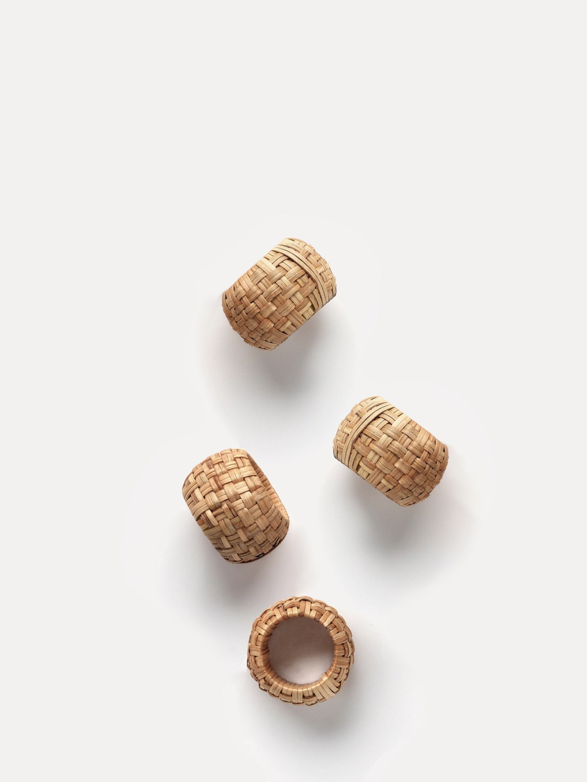 Napkin Ring Set Woven Rattan | Rustic, Handcrafted – THATCH