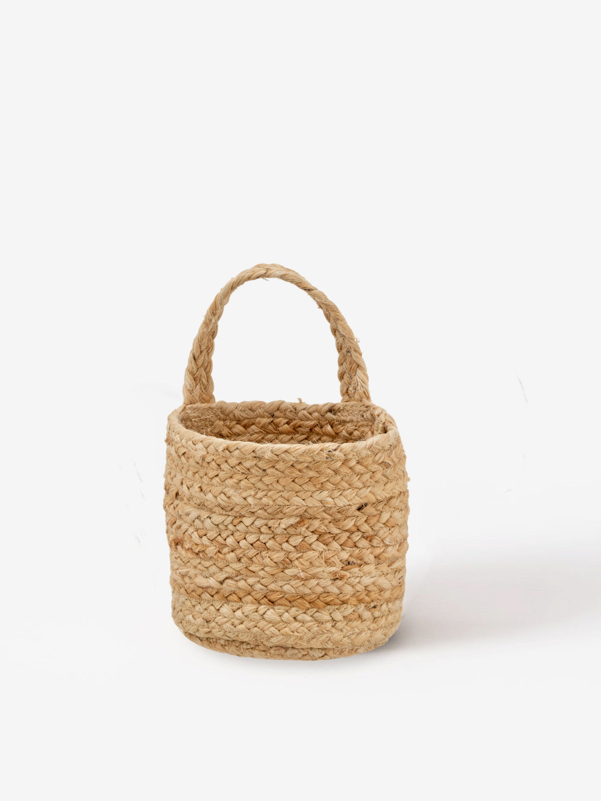 Chapad Wall Hung Basket Small Hemp | With Handle, Natural, Hanging – THATCH
