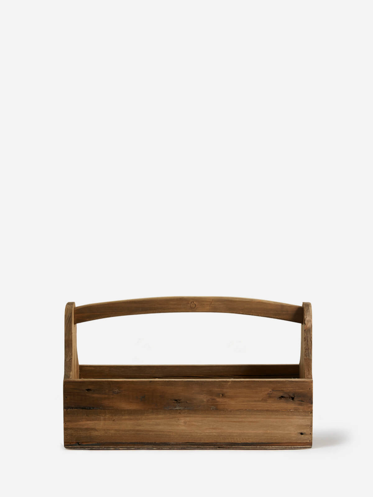Storage Caddy With Handle Wood | Brown, Rustic – THATCH