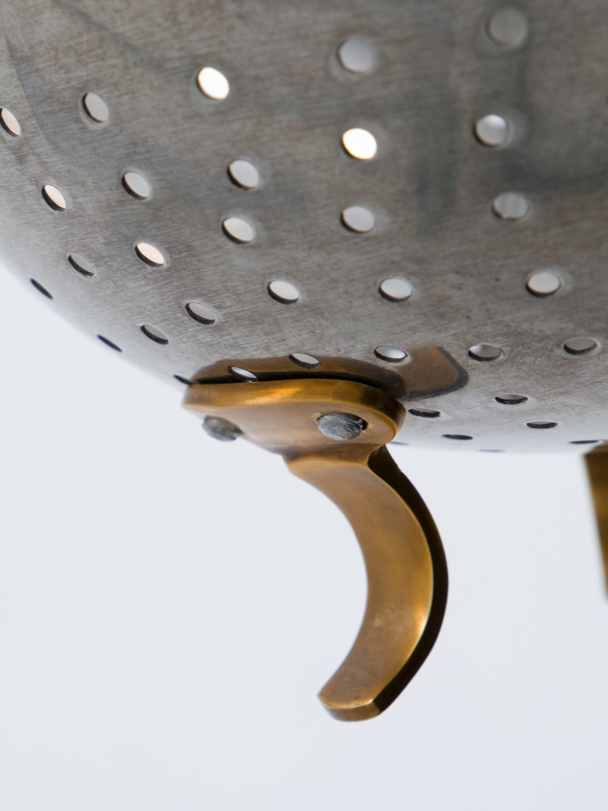 Antique metal colander store