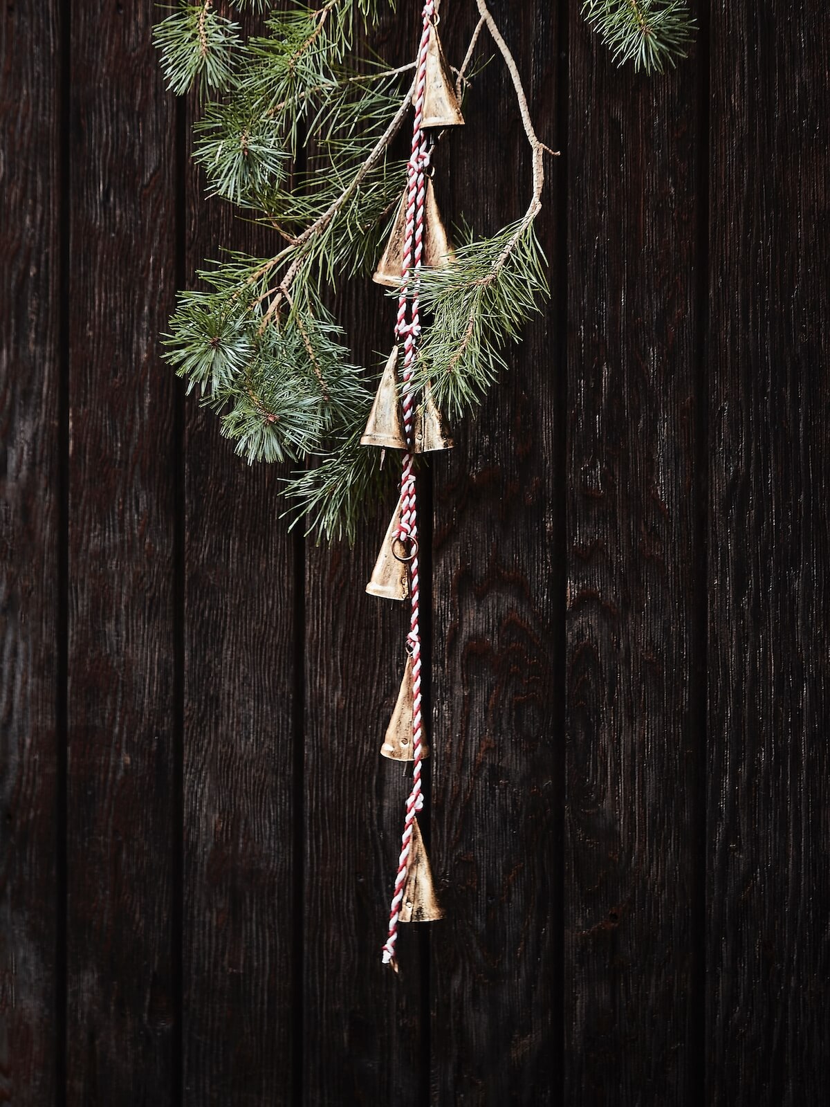Rustic Bell Garland Brass Distressed | Christmas Festive Ornaments – THATCH