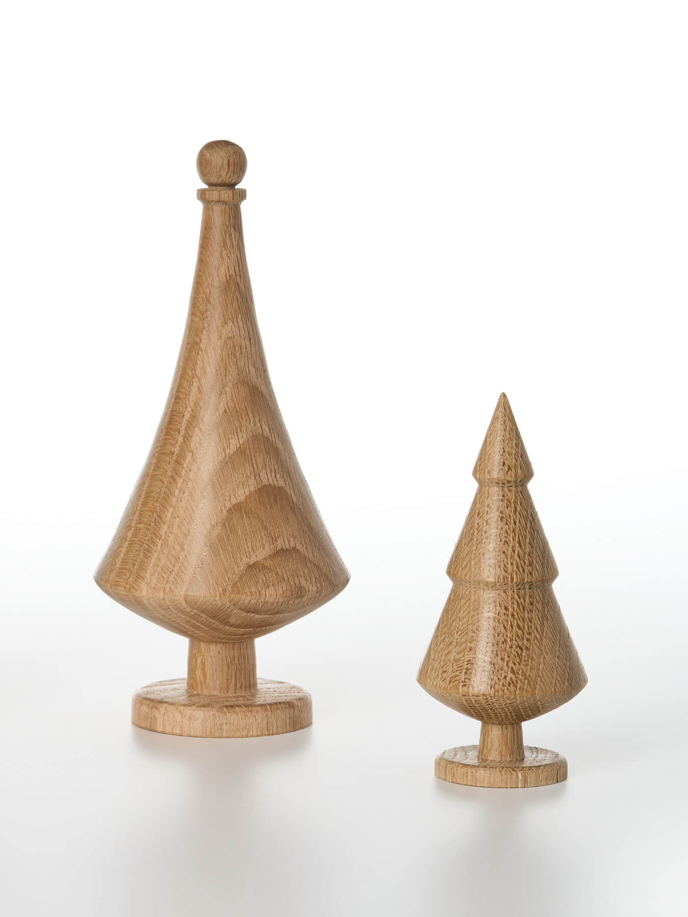 Solid Oak Wood Christmas Tree Ornaments Ashdown Woodland | Sustainable ...