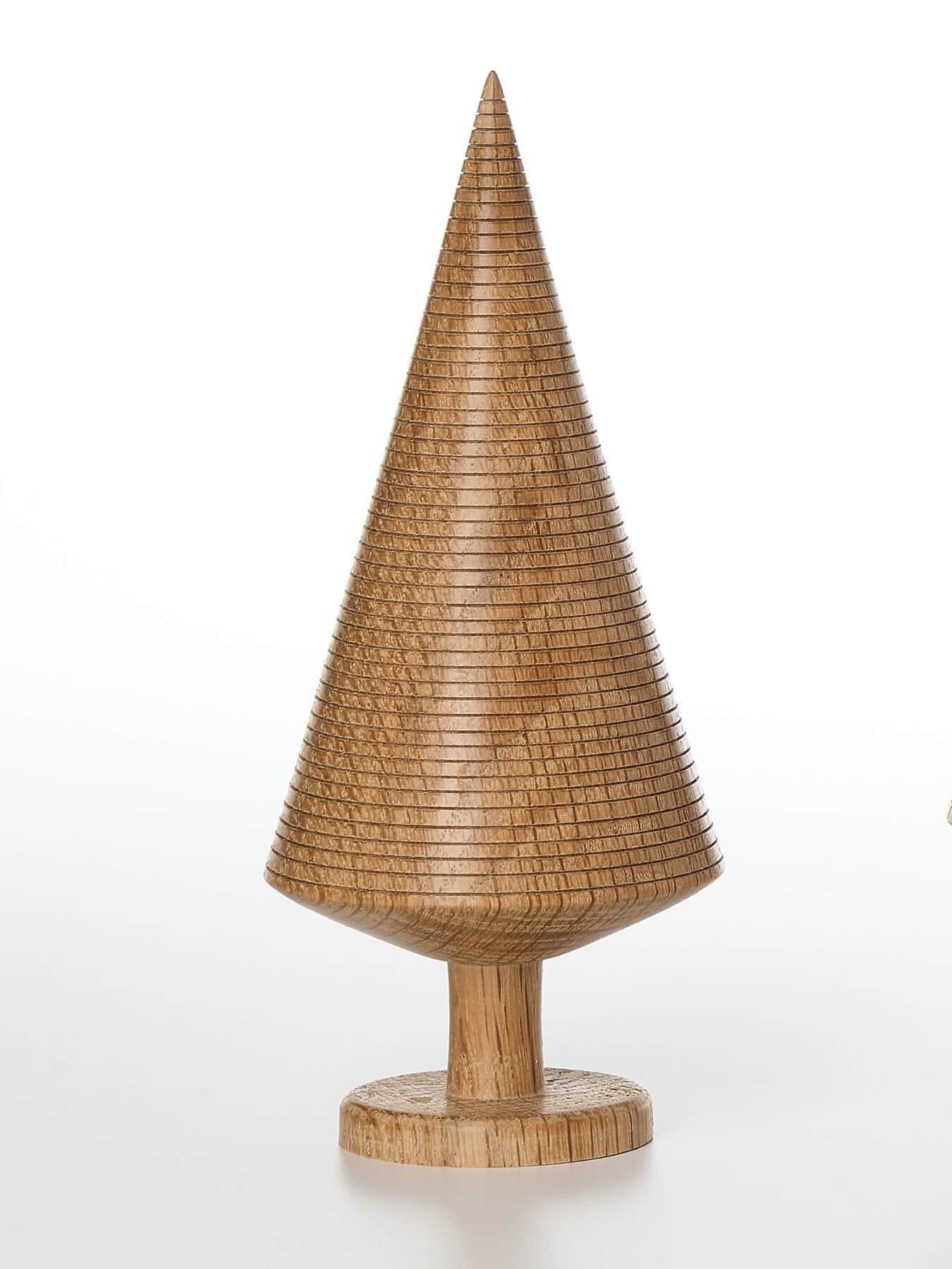 Solid Oak Christmas Tree Ornaments Wyre Woodland | Wooden Ornaments ...