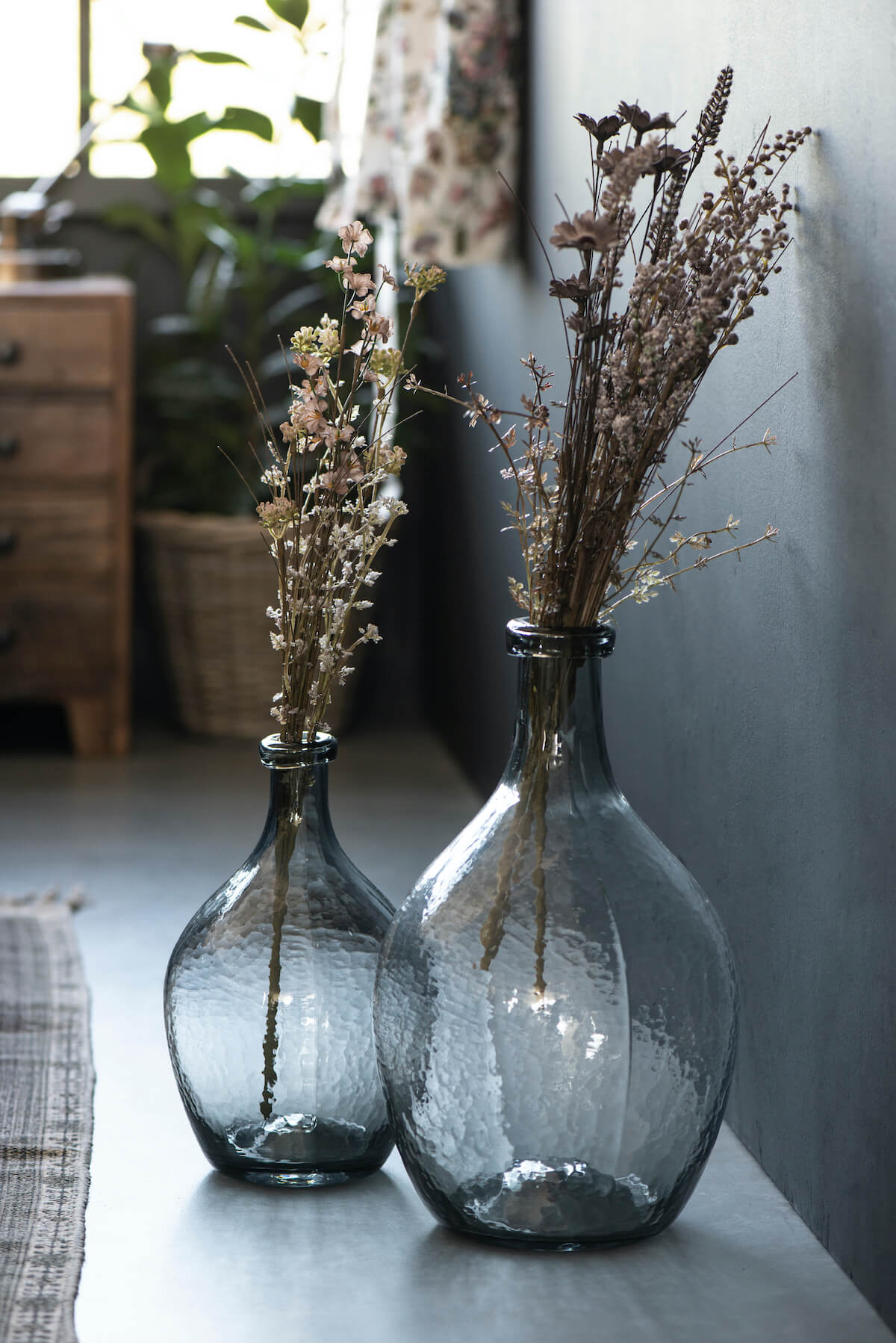 Balloon Glass Vase | Brampton Smoke Recycled Bottle Glass Vase ...