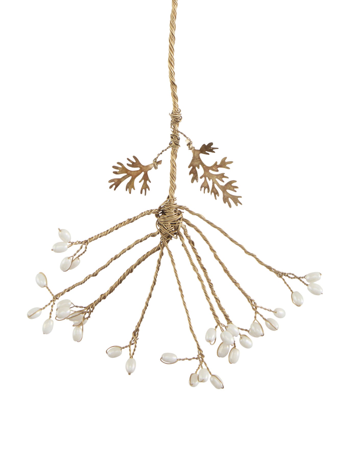 Brass Beaded Flower Pendere Ornament Walther & Co. x THATCH