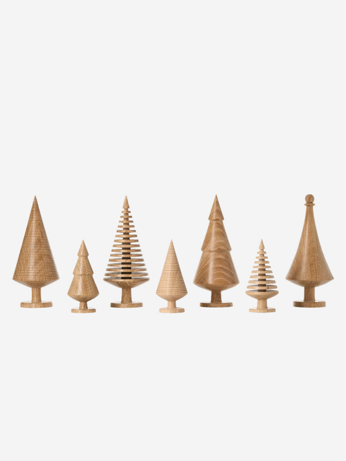 Solid Oak Christmas Tree Ornaments Galloway Forest | Sustainable ...