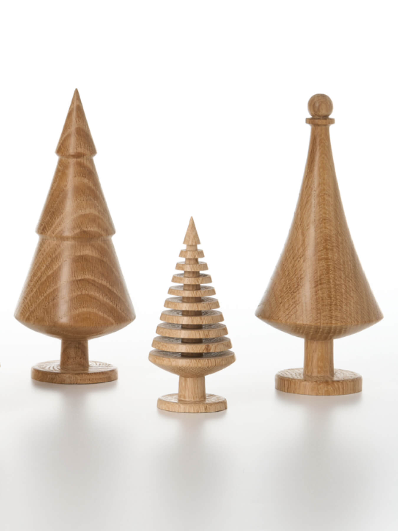 Solid Oak Christmas Tree Ornaments Galloway Forest | Sustainable ...