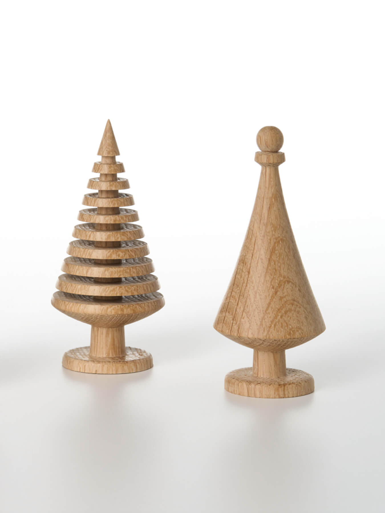 Solid Oak Christmas Trees - Small Collection Wooden Trees | Sustainable ...