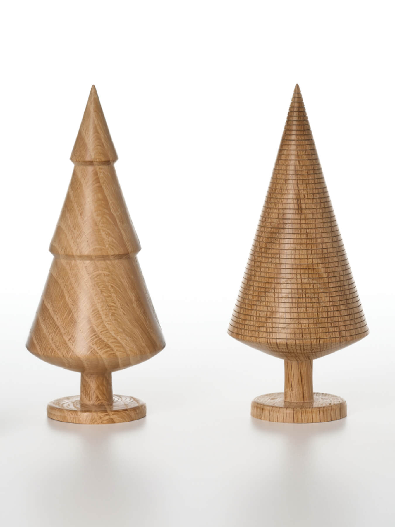Solid Oak Christmas Tree Ornaments Wyre Woodland | Wooden Ornaments ...