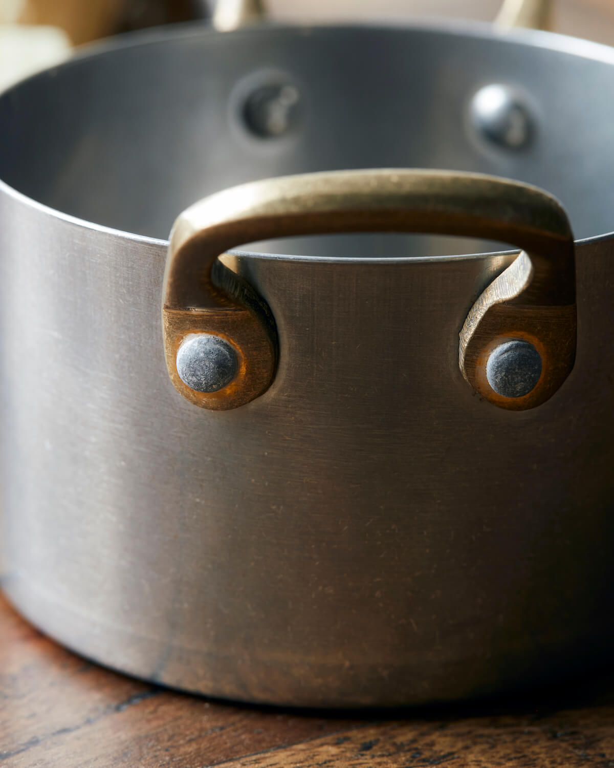 Presentation Pot Mini Stainless Steel & Brass | Portbury Cookware ...