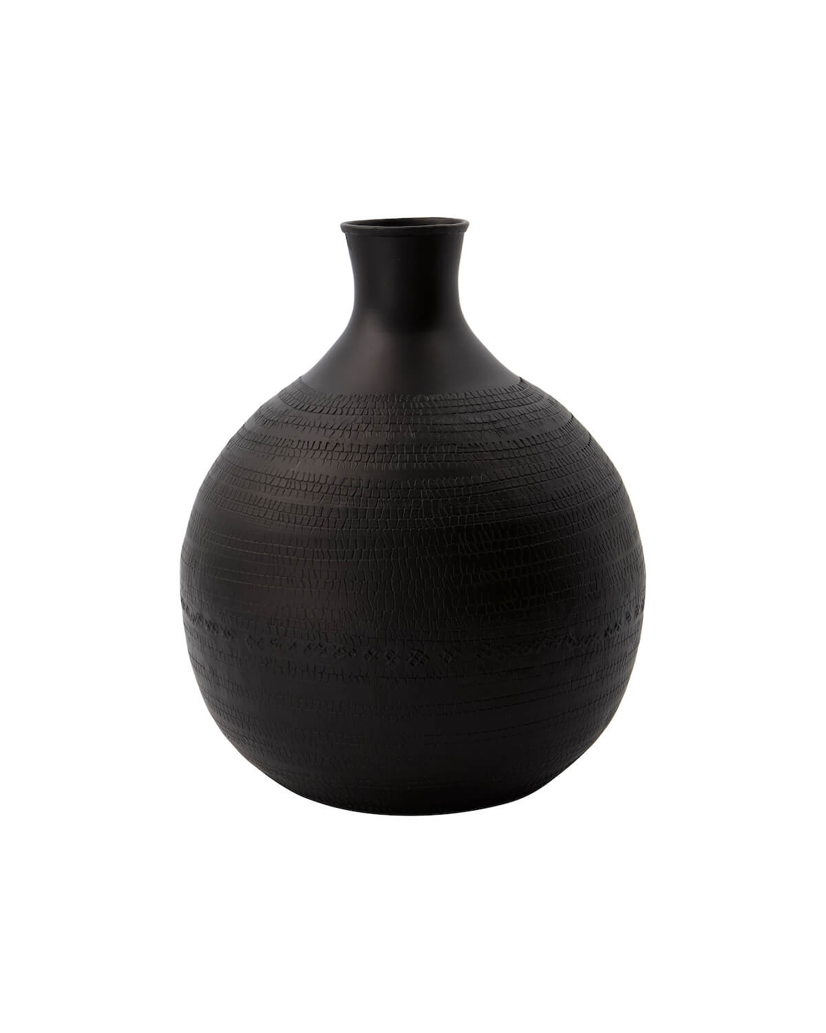 Reena Vase Koto Brown Black Small | Aluminium Vase | Sustainable ...